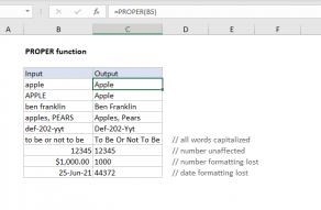 Put names into proper case - Excel formula | Exceljet